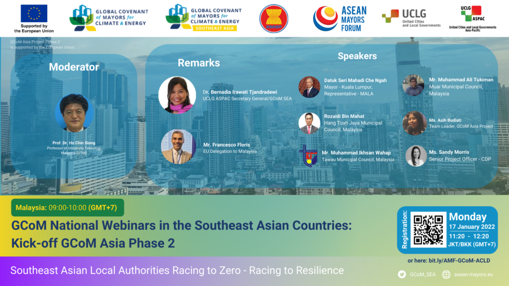 GCoM National Webinars in the Southeast Asian Countries: Kick-off GCoM ...